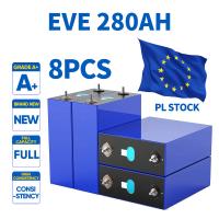 China 8000 Cycles EU Stock Grade A 3.2V 280AH LiFePo4 Battery-8pcs for sale
