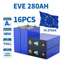 China EU Stock 16pcs 8000 Cycles 3.2V 280AH LiFePo4 Battery Grade A for sale