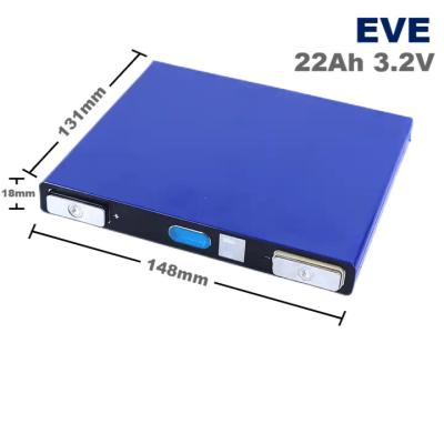 China Long-Lasting 22ah LiFePO4 Cell for Electric Scooter Battery EVE 5C Charge Discharge for sale