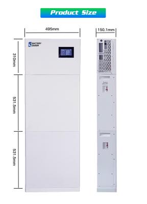 China Home 51.2V 18kwh All In One Wall Mounted Solid Lithium Battery With 5kw Hybrid Inverter for sale