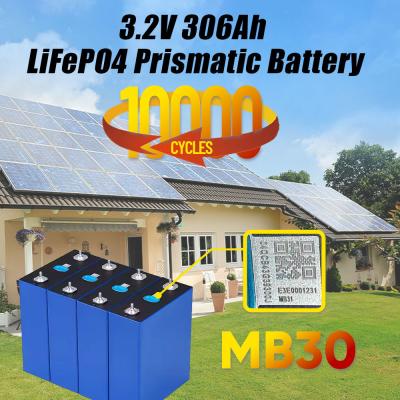 China EU Stock EVE MB30 306ah 10000 Cycles LFP Cell Lithium Battery 3.2V Lifepo4 for sale