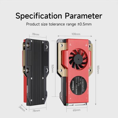 China LiFePO4 NMC 16S300A Smart BMS Bluetooth 48V Lithium Ion Battery Balancing FAN for sale