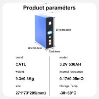 China CATL 530AH 3.2V Lipo Battery Long Cycle Life High Energy Density for sale