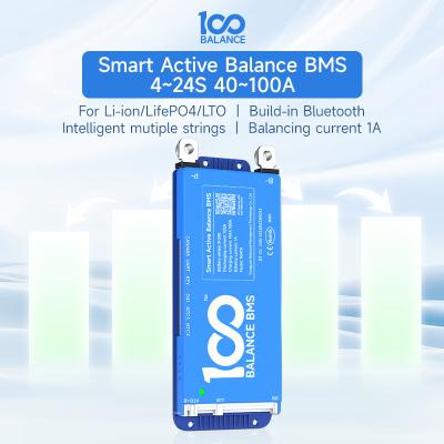 China Daly Active Balancer Smart BMS 4-8S40A with Bluetooth for Lifepo4 NMC LTO Batteries for sale