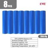 China EVE C33 3.2V 15Ah 33140 3C Cylindrical Power Battery DIY for Car Audio, E Scooter, tools for sale