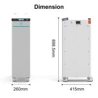 China Sleek Standing Home Energy Storage Kit 48V/51.2V with EVE Battery Seplos 16S 200A BMS Built-In Beginner-Friendly Grey for sale