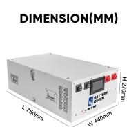 China EU Stock 16S 48V/51.2V 280Ah LiFePO4 Battery Box Solar Energy System DIY Kit 440*750*251mm Communication CANBUS/RS485 for sale