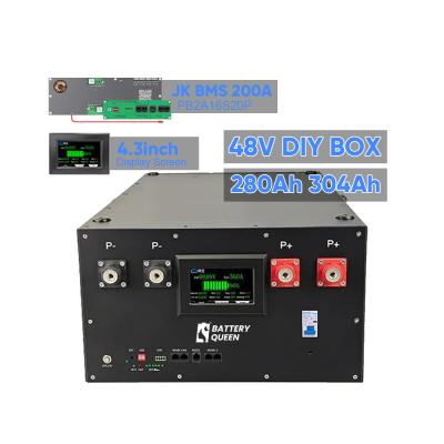 China JK DIY Battery kits CATL 314ah Horizontal Stackable LiFePo4 JiKong BMS DC Breaker for sale