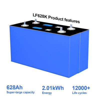 China MB56 EVE 8000 Cycles 628AH LiFePO4 Lithium Battery Prismatic Cell Large Capacity For 30kwh for sale