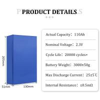 China Gree LTO Battery Cell 2.3V 110ah Prismatic Yinlong Lithium Titanate Battery For BESS for sale