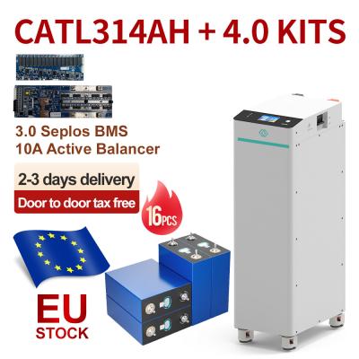 China EU stock CATL 314AH 3.2V Grade A LiFePO4 Lithium Battery Cell Seplos V4 active DIY kits for sale