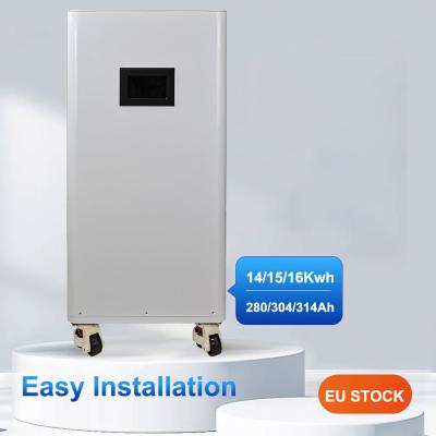 China Standing 51.2V 14kwh 15kwh 16kwh residential battery pack Grade A LiFePO4 Lithium Battery for sale