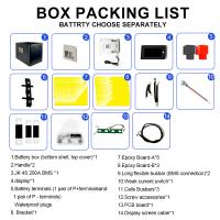China 12.8V 280Ah / 314Ah / 320Ah LiFePO4 DIY Battery Kit with Built-in JK BMS 、Display – EU Stock for sale