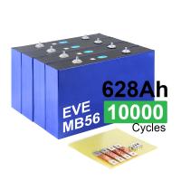 China EVE MB56 628AH LiFePO4 Battery Cell with 3.2V Nominal Voltage and Low Impedance for Home Energy Storage for sale