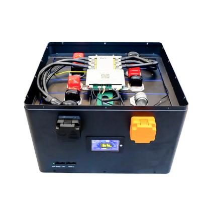 China 12V EVE MB56 628ah DIY LiFePO4  Lithium battery Kits JK 300A BMS LCD For Caravan motor home AC for sale