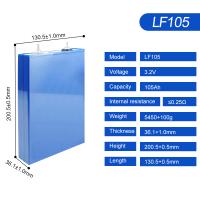 China EVE Garde A LF105 3.2V 105AH Rechargeable Solar Battery Prismatic Lithium Ion Battery Cells for Electric Scooter for sale