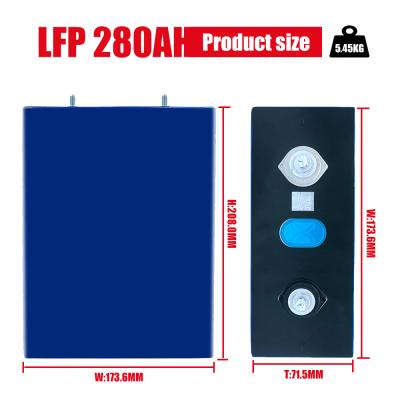 China EU Stock with 5-Year Warranty EVE LF280K 3.2V 280Ah lifepo4 Prismatic Lithium Iron Phosphate Cell for solar battery storage for sale