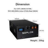 China EU Stock 16s 51.2v 15kwh Lifepo4 Battery Box Seplos BMS Diy Lithium Battery Kit for Home Energy Storage for sale