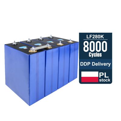 China Manufacture Direct EVE LF280K 3.2V 280Ah Lifepo4 Battery Pack Prismatic Lithium Iron Cell For Deep Cycle Solar Panel Battery Storage for sale