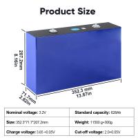 China EU Stock EVE LiFePO4 Battery 628Ah 3.2V Prismatic Lithium Battery for Solar Storage System for sale