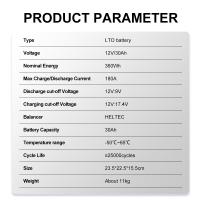 China 12V 30Ah Lithium Titanate Battery with 10C Discharge 25000 Cycles and Heltec Balancer for Car Audio for sale
