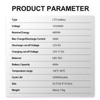 China Yinlong 25,000+ Cycles 10C Fast Charge Ultra-Durable 12V 40Ah LTO Battery Pack for Car Audio and Engine Start for sale