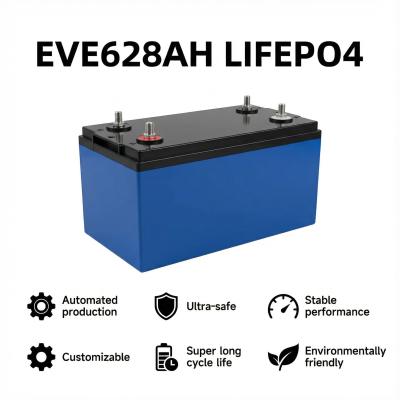 China EVE628AhLiFePO4 Battery 3.2V Grade A8000 CyclesEU CertifiedPoland Warehouse for Energy Storage/PV/RV for sale