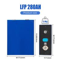 China EVE LF280K 3.2V 280Ah LiFePO4 Prismatic Battery Cell with 8000 Cycles for Industrial Energy Storage for sale