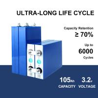 China EVE 3.2V 105Ah LiFePO4 Prismatic Cell Grade A Rechargeable Battery with 6000 Cycles for Solar Storage for sale
