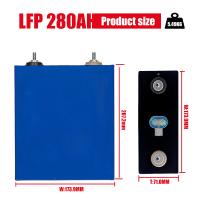 China 280Ah 6000 Cycles Grade A Lithium Ion Solar Battery LiFePO4 Prismatic Cell for Energy Storage for sale