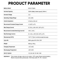 China 3.2V 334Ah LiFePO4 Battery Cell Prismatic Deep Cycle Lithium Iron Phosphate for DIY Solar RV Marine Golf Cart Storage for sale