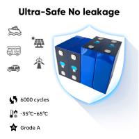 China 3.2V 334Ah LiFePO4 Battery Cell Prismatic Deep Cycle Lithium Iron Phosphate for DIY Solar RV Marine Golf Cart Storage for sale