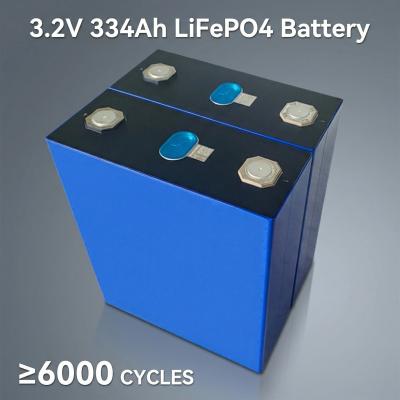 China High Capacity 3.2V LiFePO4 Prismatic Battery Cells EVE 334Ah 6000 Cycles for Off-grid Solar Power System for sale