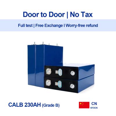 China Original CALB230 3.2V 230Ah LFP Battery Cell L173F230 Prismatic LiFePO4 Rechargeable Battery for Solar Panel Home Energy Storage RV Yacht Golf Cart EV for sale