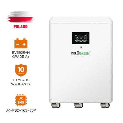 China EU 32Kwh 48V 51.2V Lithium redy made Battery Pack EVE 628ah MB56 Home energy storage for sale