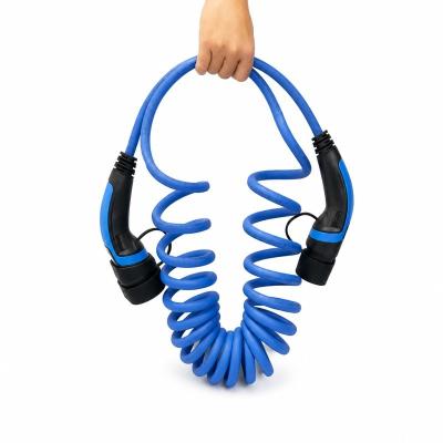 China Male To Female 16A EVSE Electric Vehicle Charging Cable for sale