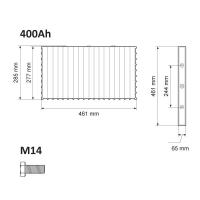 China 400AH Lithium Ion Solar Battery for sale