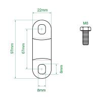 China 1.5mm M8 Terminal CALB CATL 100AH Lifepo4 Battery Busbars for sale