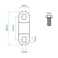 China 200AH LiFePO4 2mm T2 Red Copper Busbars For Battery Pack for sale