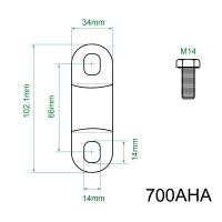 China 2mm 700ah LiFePO4 Battery Terminal Connectors for sale