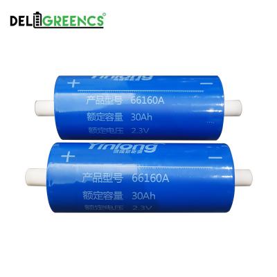 China Lithium Titanate Battery 40AH 2.3V Yinlong LTO Cells with 25000 Cycle Life for Car Audio for sale