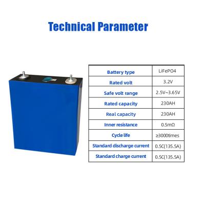 China EVE 3.2V 230Ah Prismatic LiFePO4 Battery Cell for Forklift with 2000 Cycle Life for sale