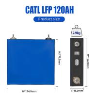 China 120AH 3.2V LiFePO4 Battery Cell with Screw Terminal for Agriculture Sprayer and Solar Storage for sale