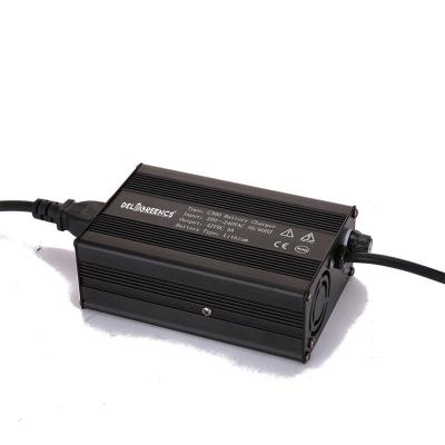 China Fast Charging 60V 10A Lithium Battery Charger with Aluminum Shell for Electric Scooter for sale
