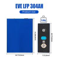 China Deep Cycle Prismatic Lifepo4 Lithium Ion Battery 3.2V EVE 304ah For DIY for sale