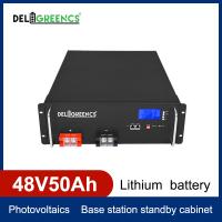 China 48V 50AH Lifepo4 Battery Pack with Grade A Lithium Iron Phosphate, 4000 Cycles, and IP54 for Solar Power Supply for sale