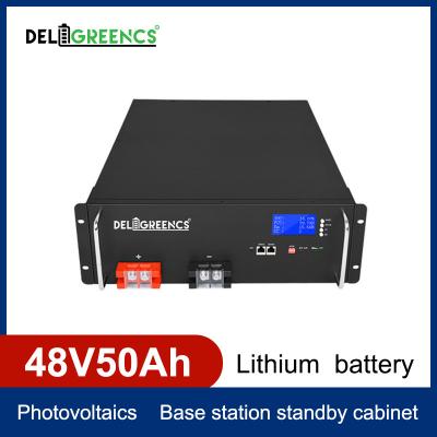 China 48V 50AH Lifepo4 Battery Pack with Grade A Lithium Iron Phosphate, 4000 Cycles, and IP54 for Solar Power Supply for sale