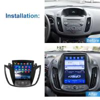 China 10.4 Inches Android 12 Car Radio For Ford Kuga C-Max Escape 2013-2018 Tesla Screen for sale