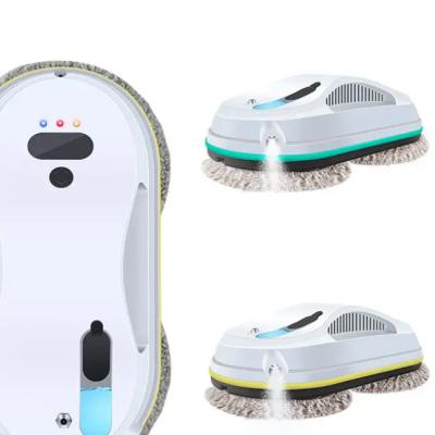 China Ultra Thin Body Robot Bagless Window Cleaner With Two Clean Wheels 290 * 145 * 94MM for sale