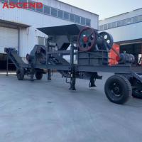 China Wheel Type Mobile Jaw Crusher Limestone Basalt Crushing 100-120tph Equipment for sale